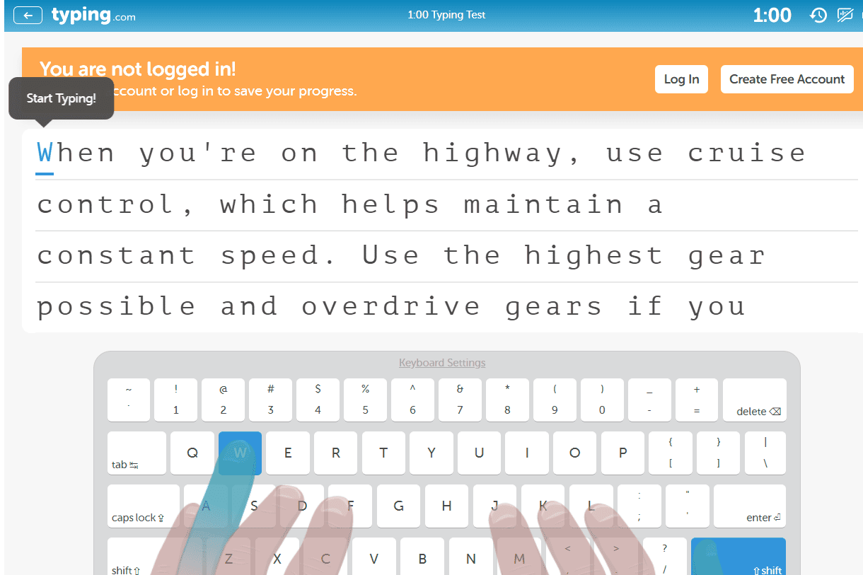 3 Minutes Typing Test, Typing Master-www.blog.typingspeedtestonline.com