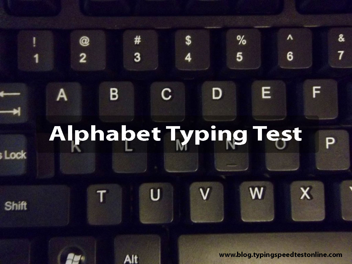 Alphabet Typing Test | What is WPM in Typing | Calculate WPM